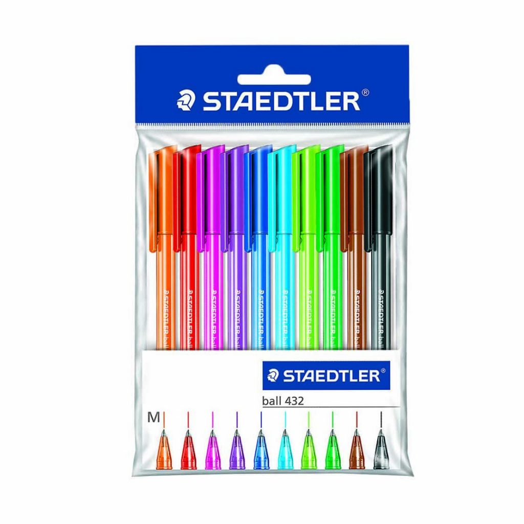 Staedtler Ballpoint Colour Pen Set 10 – Jimnettes Superstore
