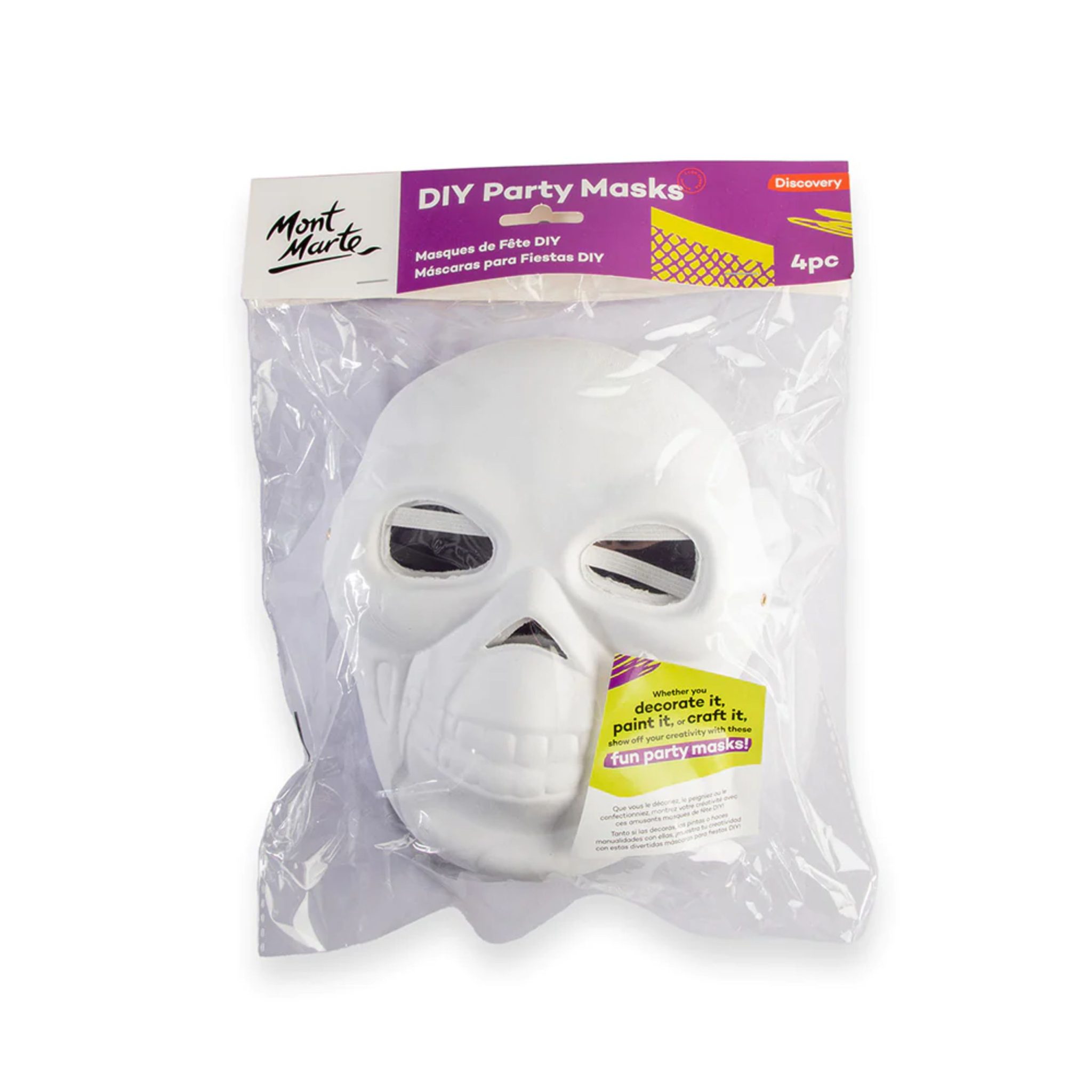 Mont Marte DIY Party Masks Discovery 4pc – Cat – Jimnettes Superstore